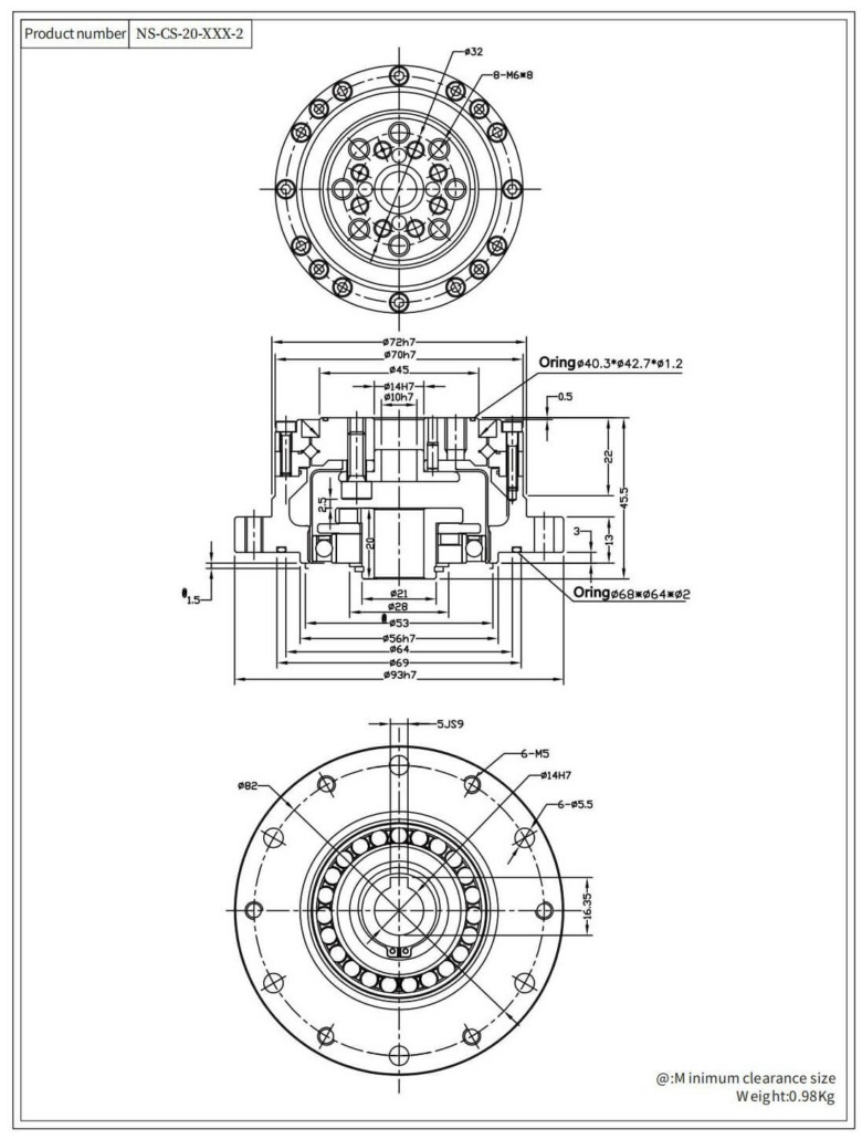 NS-CS Standard Strain Wave Gear - Newstart